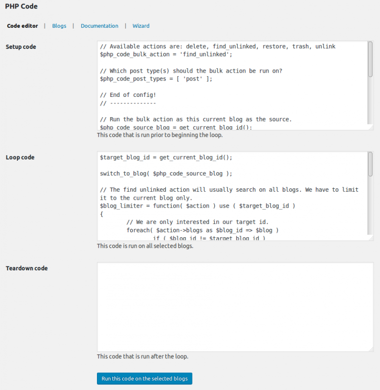 Php Code Broadcast