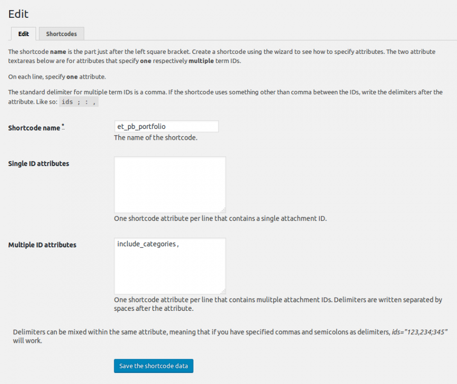 Shortcode Terms | Broadcast